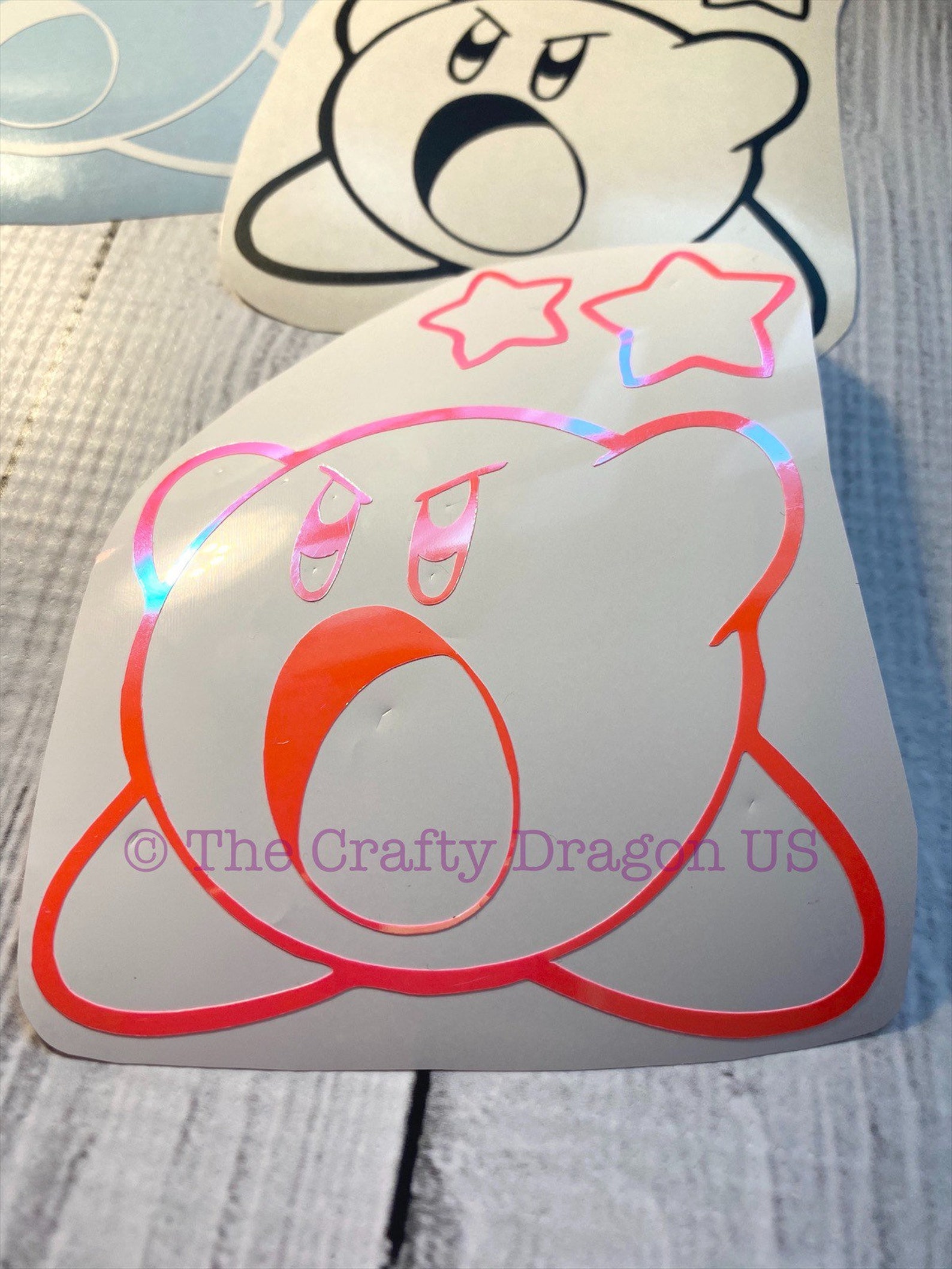 Kirby Inspired Decal for Car Laptop Game Console - Etsy