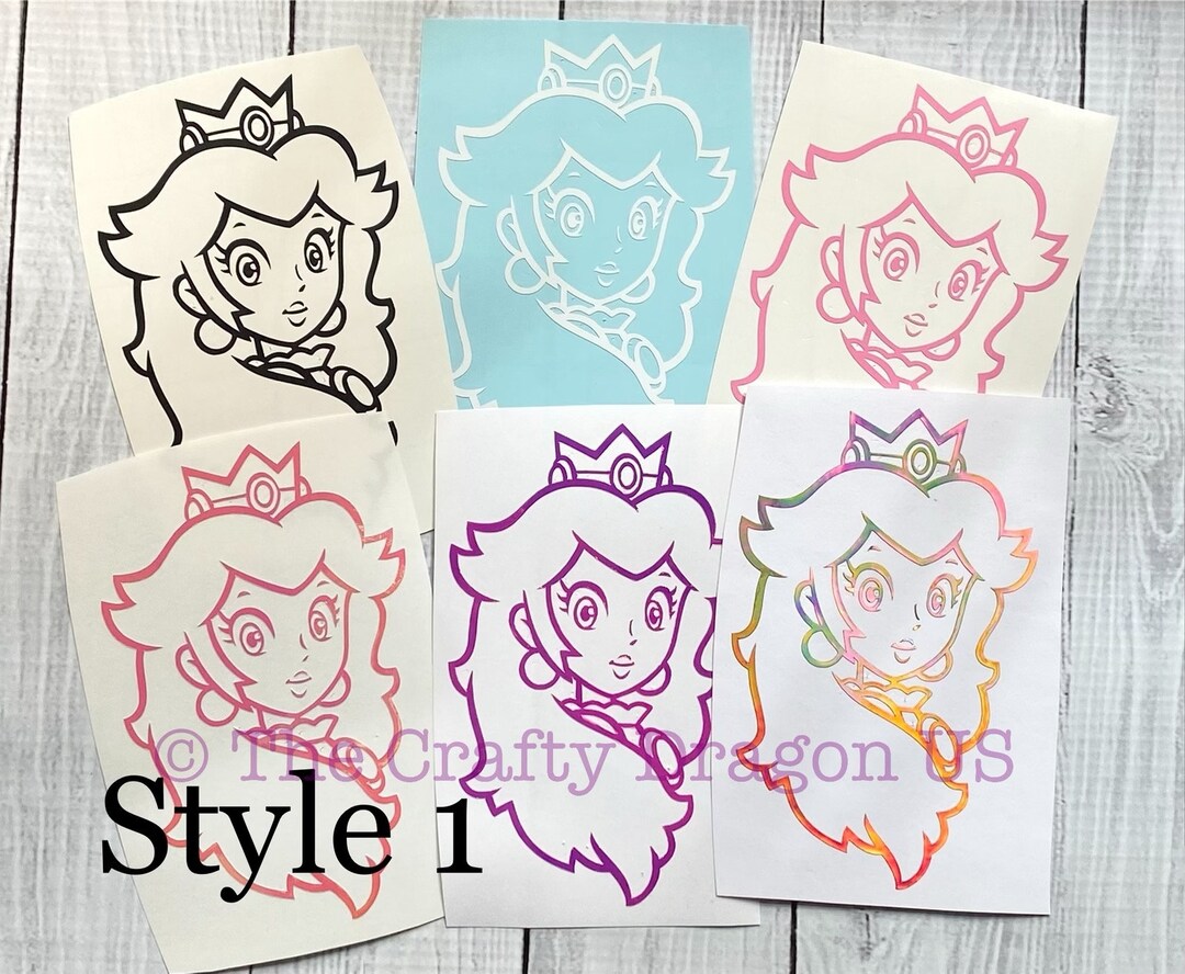 Princess Peach Decal - Etsy