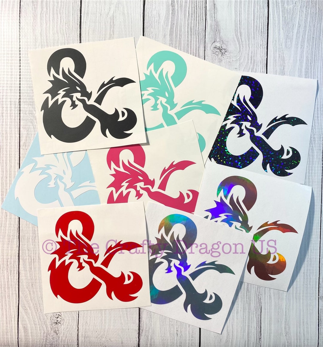 D&D Decal, D and D Ampersand Decal for Car, Laptop, Notebook - Etsy