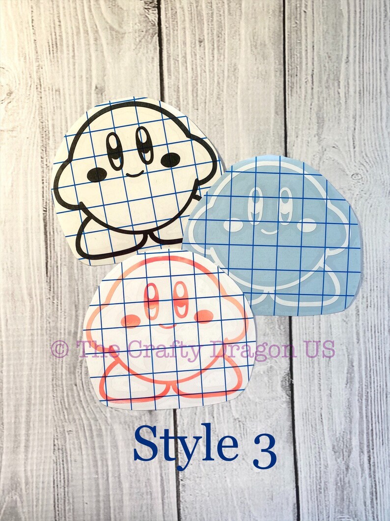 Kirby Inspired Decal for Car Laptop Game Console - Etsy