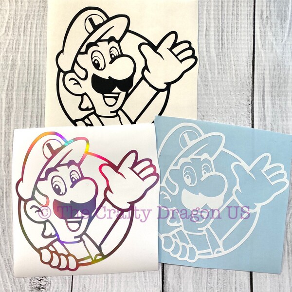 Luigi Decal - Etsy