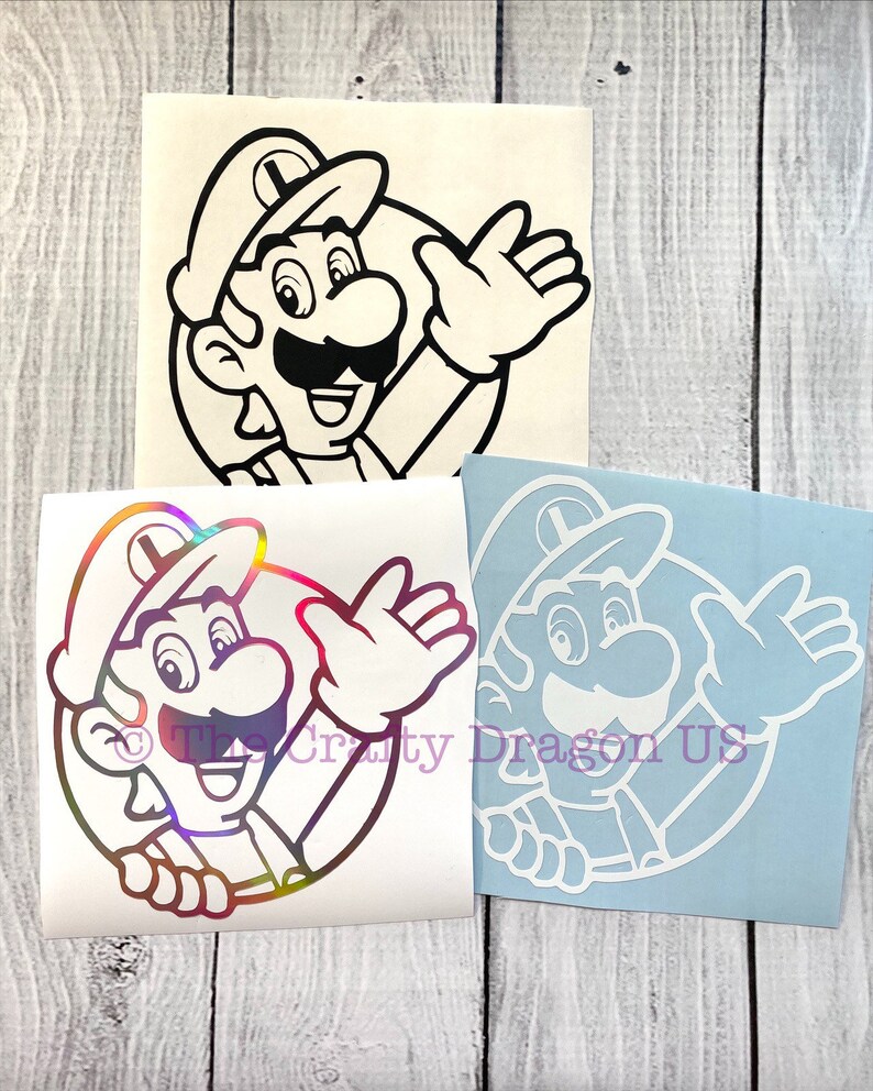 Luigi Car Decal - Etsy