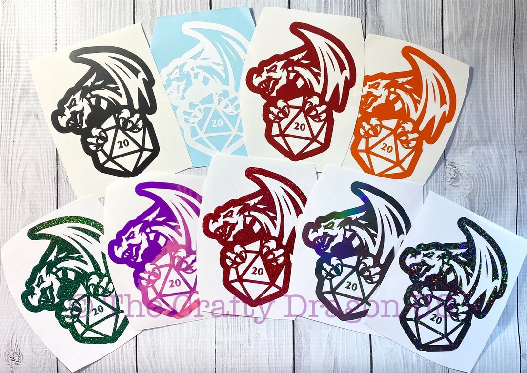 D&D Car Decal Dnd Decal Dragon Decal Dungeons and Dragons - Etsy