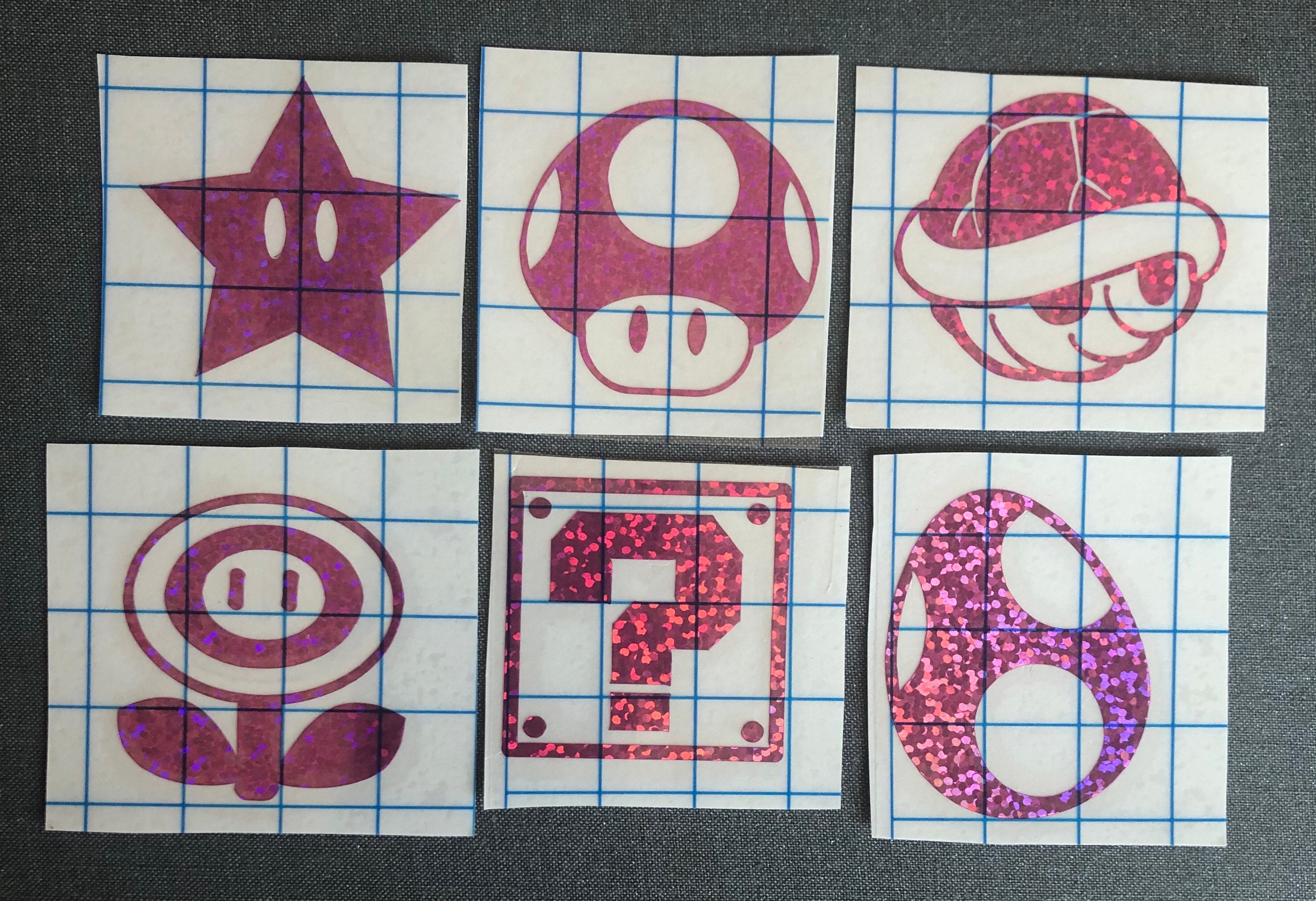 Mario Decals Retro Decals Nintendo Decals | Etsy