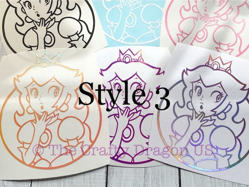 Princess Peach Decal - Etsy