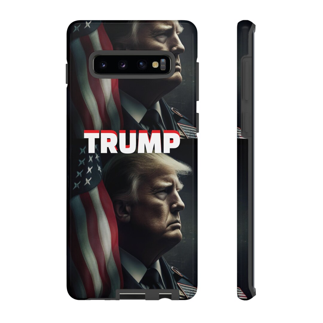 Trump Profile With Flag Tough Cell Phone Case - Etsy