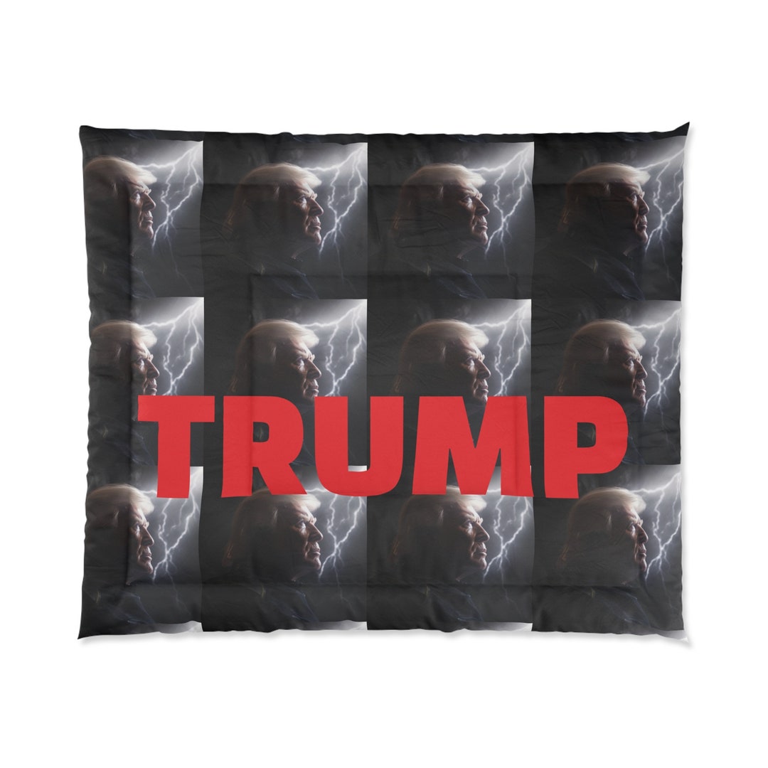 Trump Black Lighting Comforter Blanket - Etsy