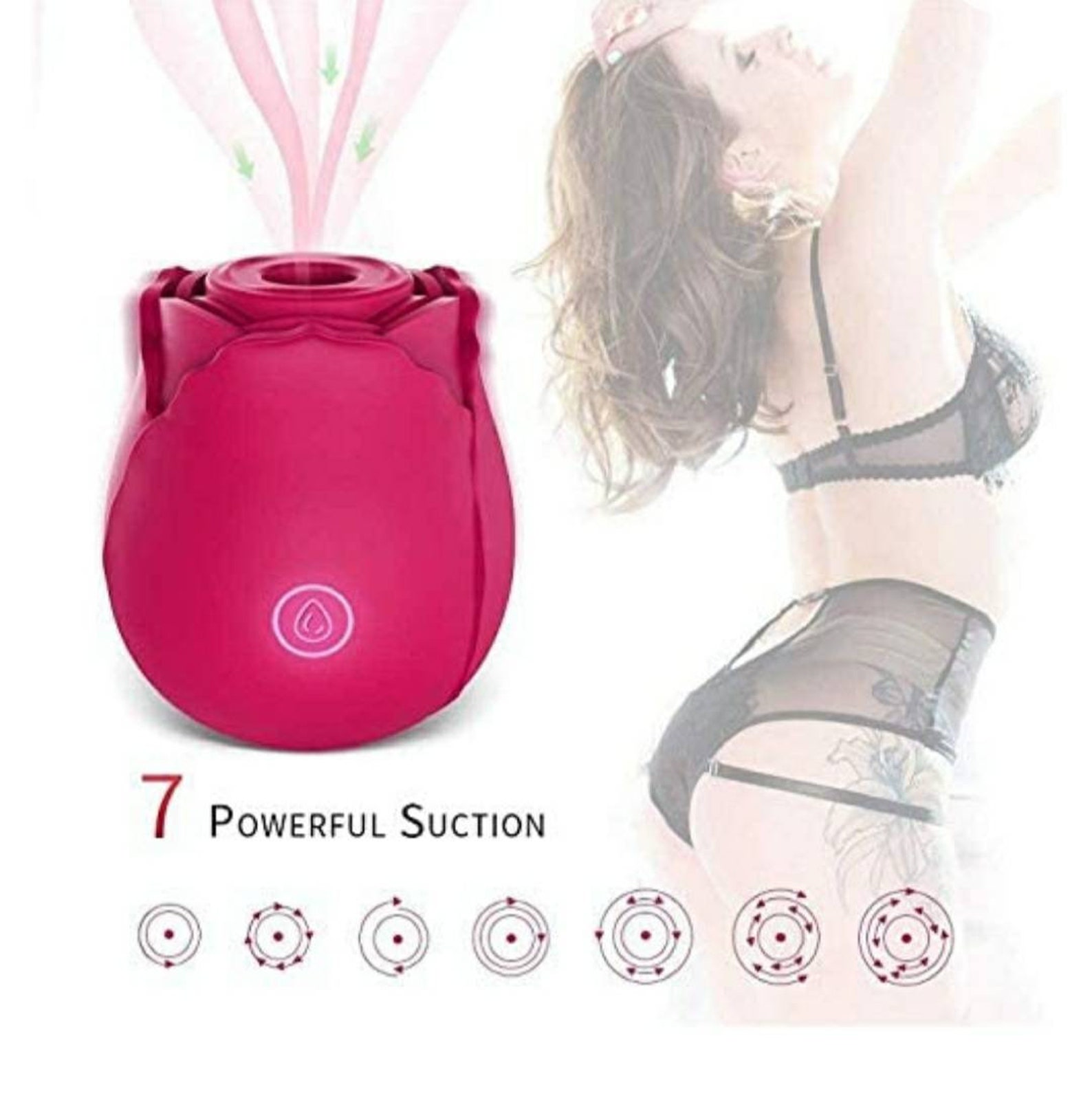 Rose Sex Toy Women Vibrate Pulse 10 Speeds Vibrator Flower Etsy
