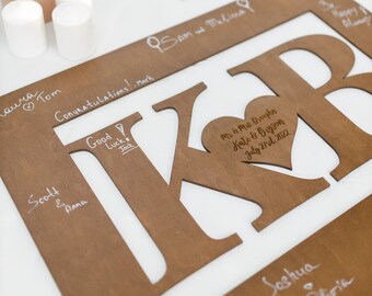 Monogram Guest Book | Etsy