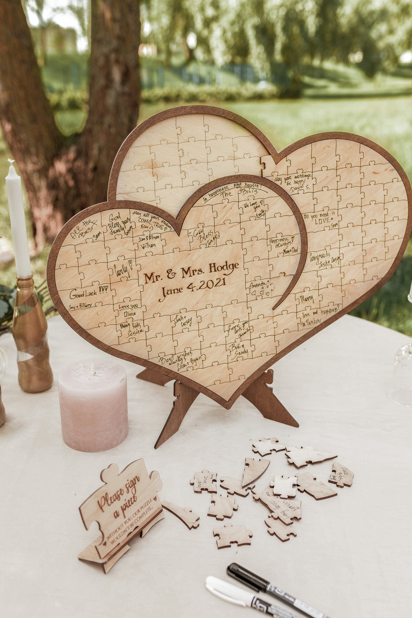 Wedding Wooden Guest Books Custom Wedding Guestbook Book - Etsy