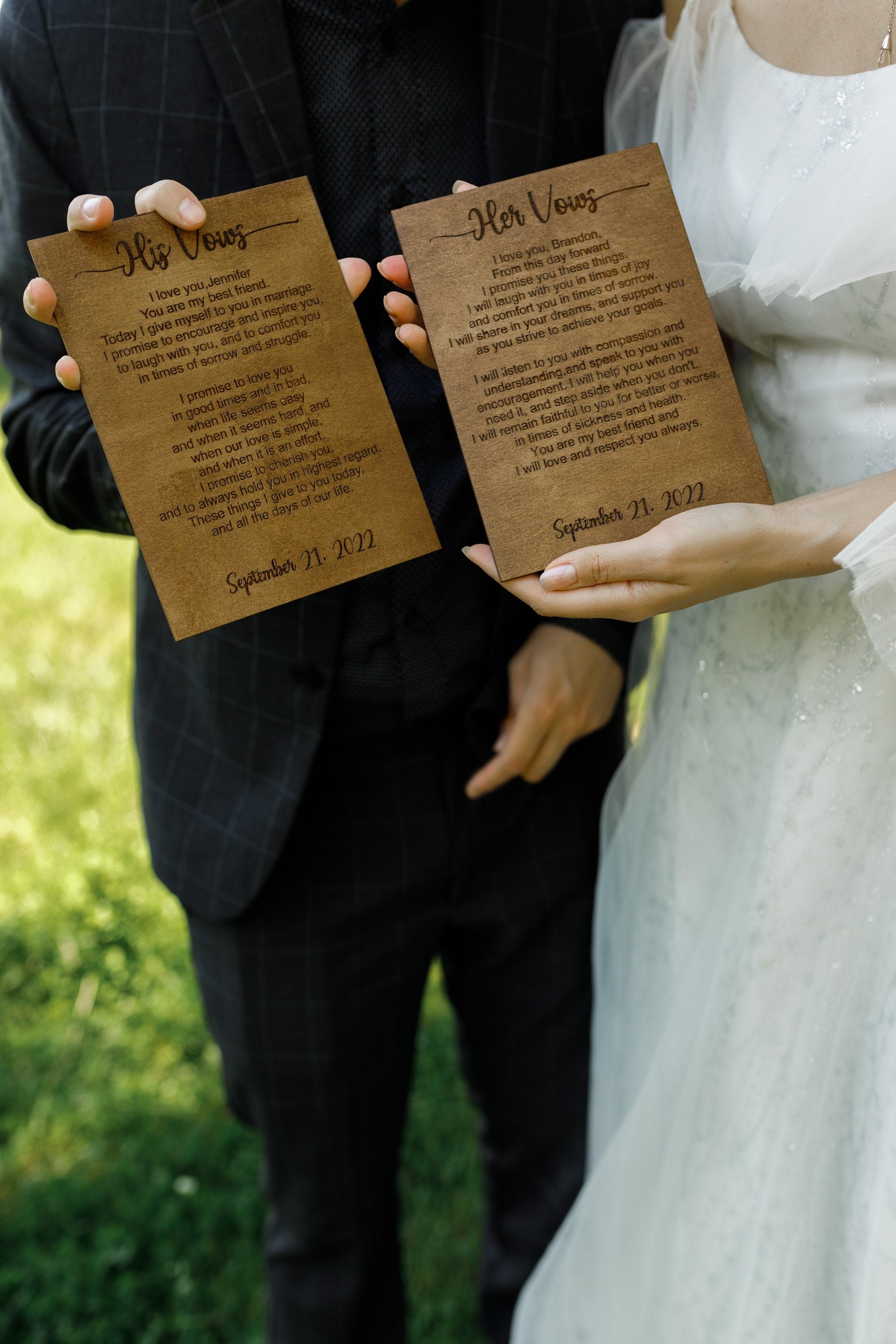 Custom Wedding Vows I Take You to Be My Best Friend Wood | Etsy