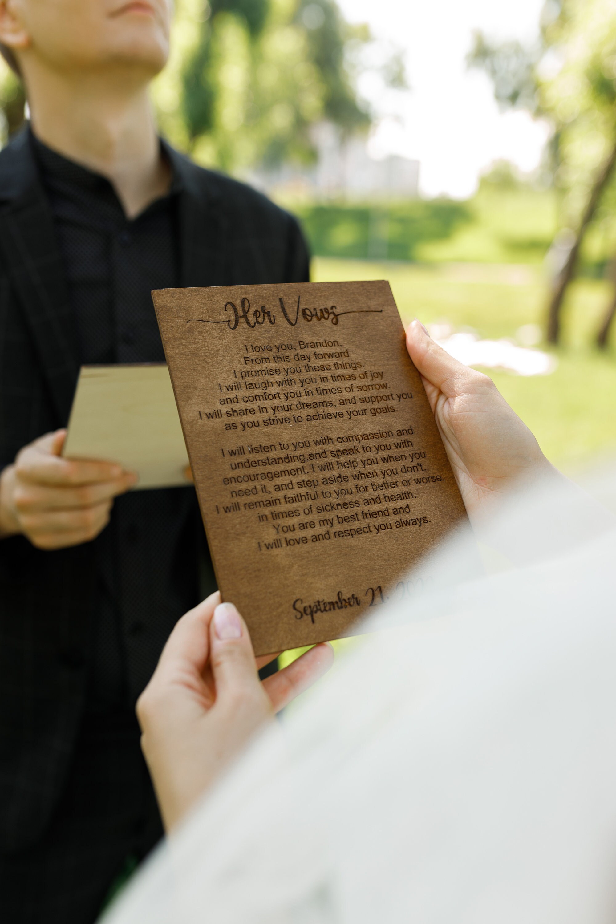 Custom Wedding Vows I Take You to Be My Best Friend Wood | Etsy