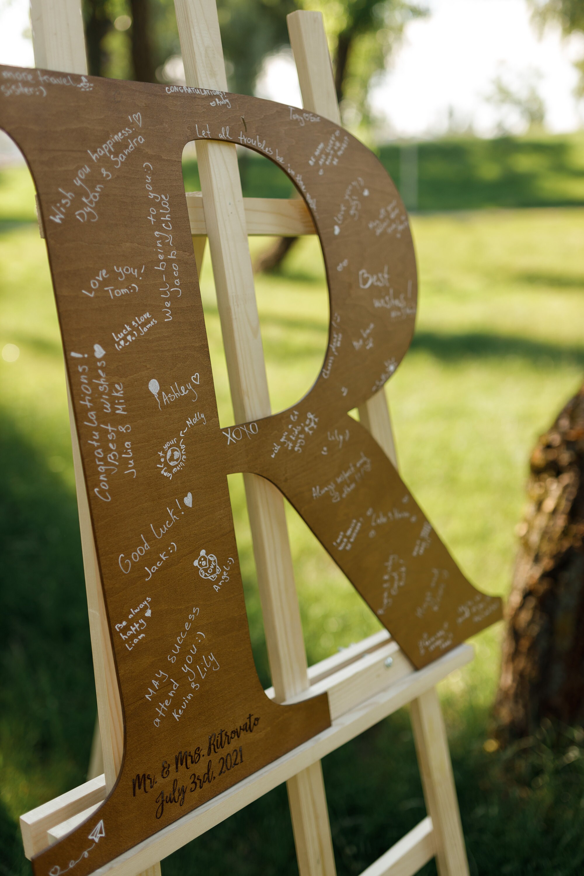 Wedding Guest Book Letter Personalized, Wooden Engagement Sign, Letter ...