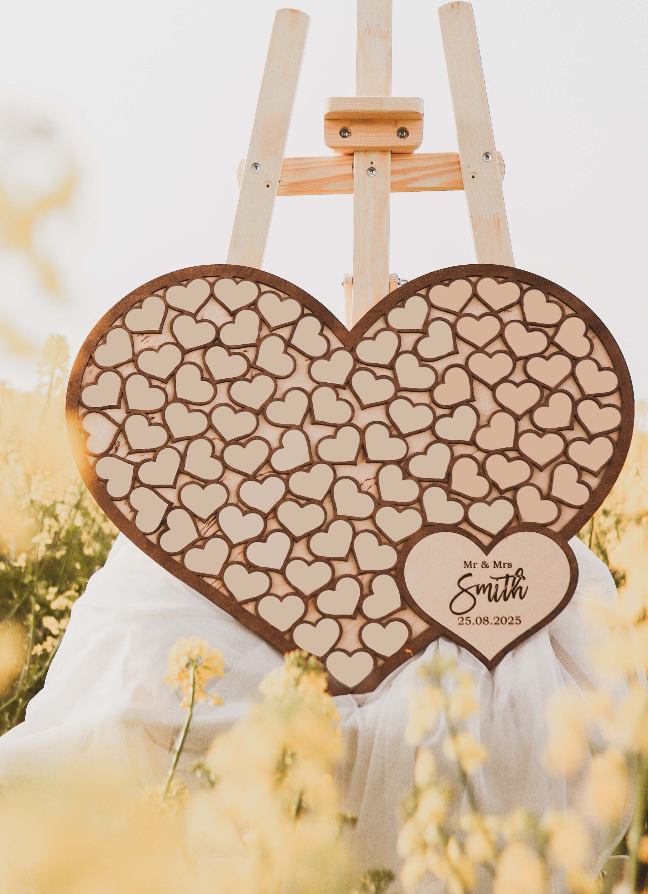 Unique Wedding Guestbook, Wedding Boho Guestbook, Last Name Wedding ...