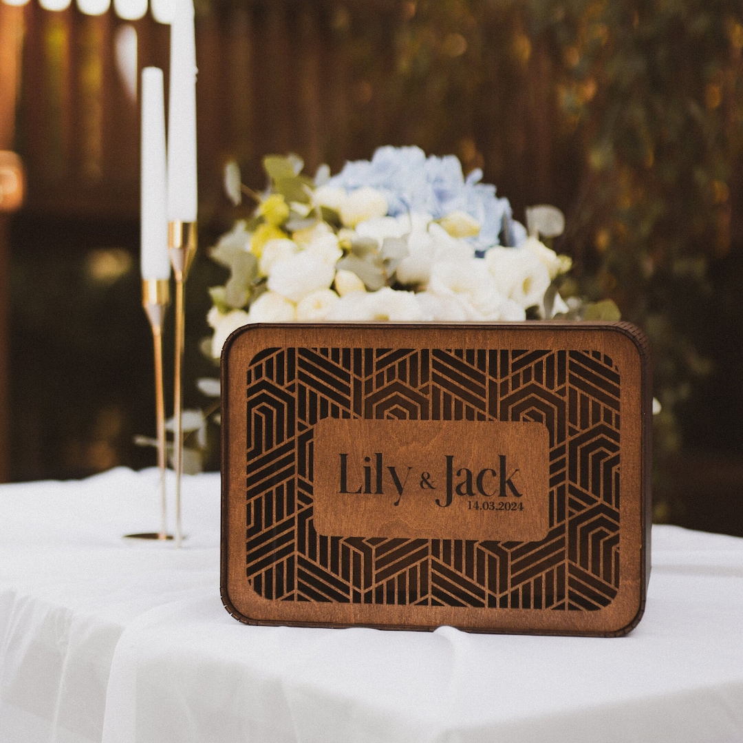 Card Box for Wedding, Wedding Card Box With Slot, Wedding Gift Card Box ...