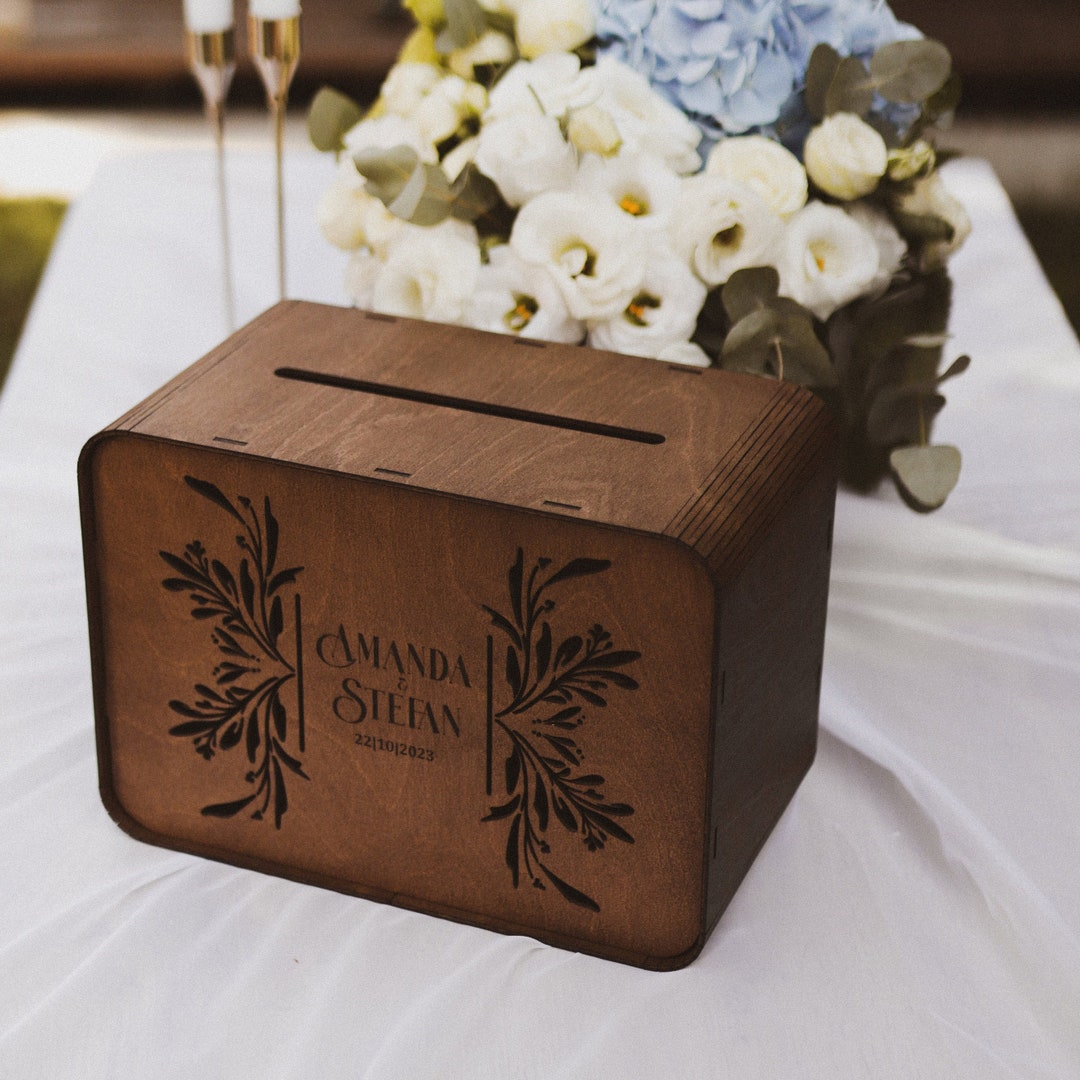Personalised Couples Names Wedding Gift Keepsake Box, Personalized ...