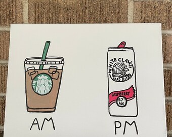 Am Pm Metal Sign | Etsy