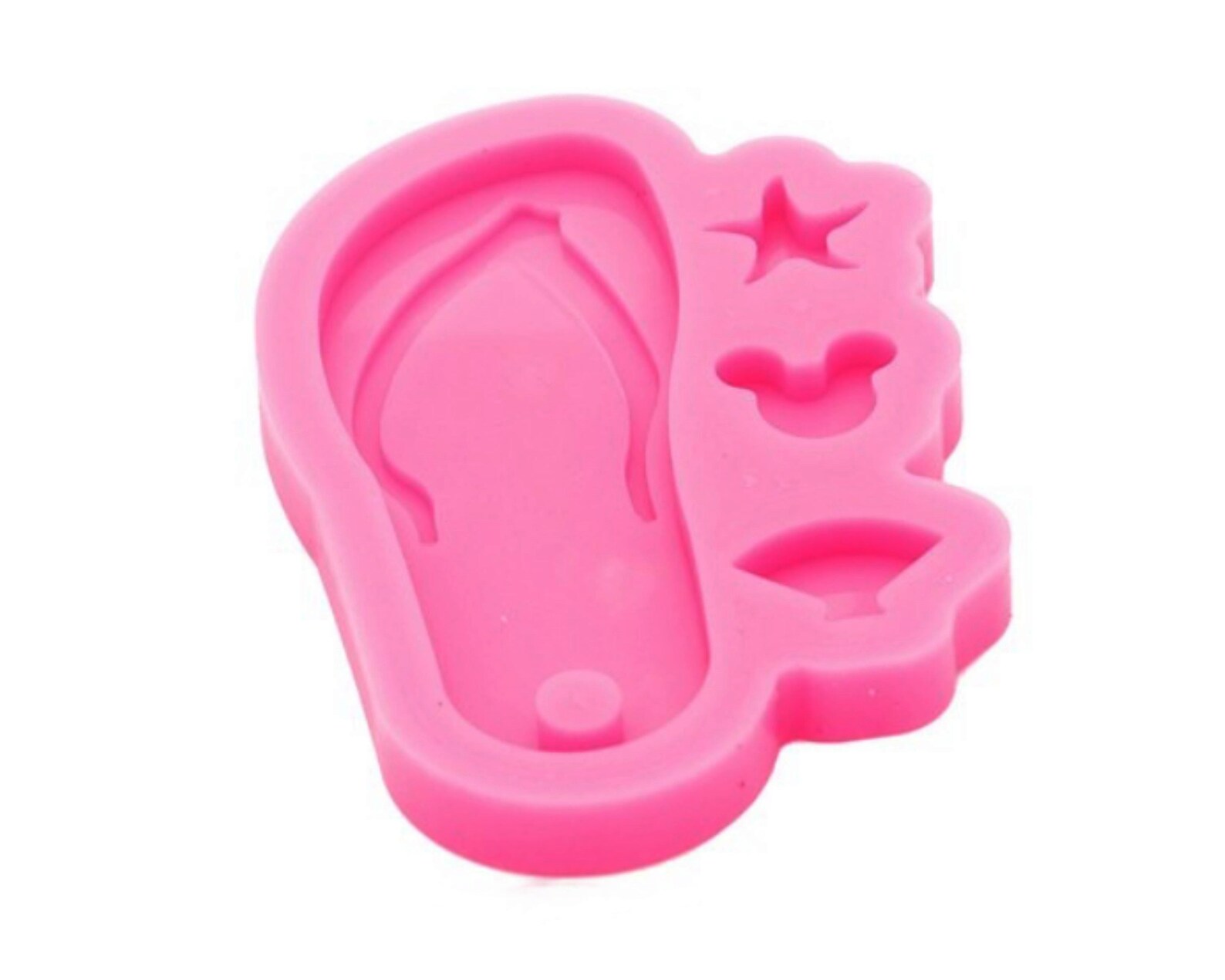Shiny Glossy Flip Flop Keychain Silicone Mold,epoxy Jewellery Silicone ...
