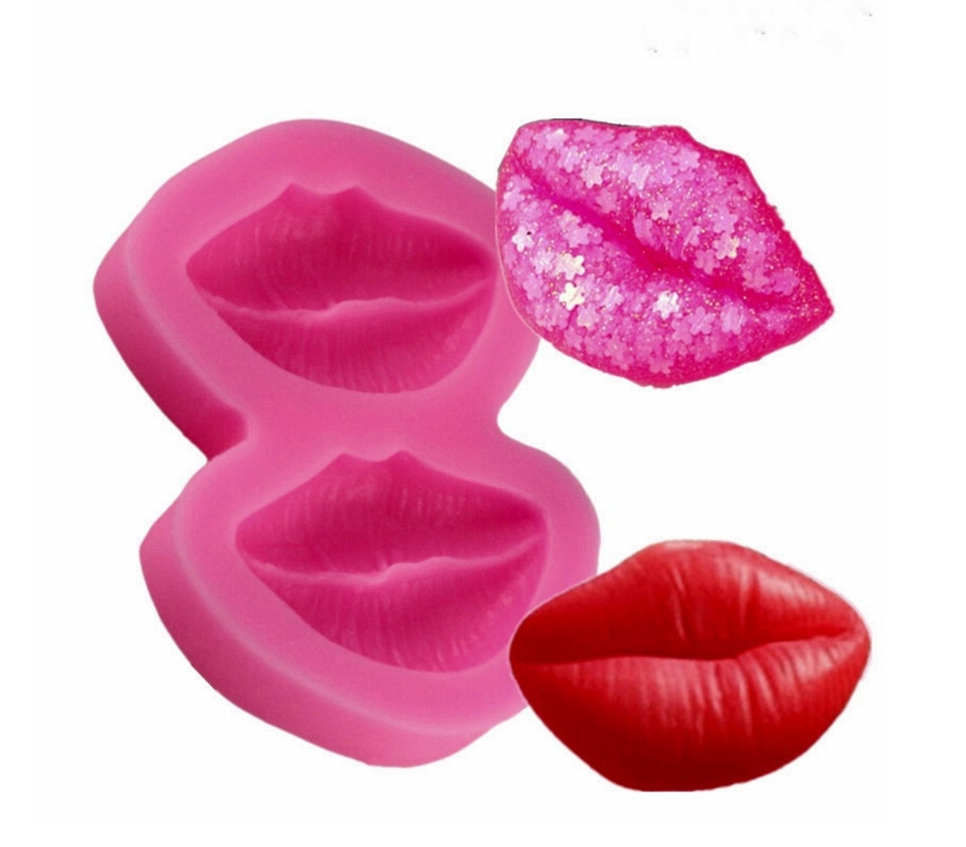 Sexy Lips Silicone Mold, Lip Mold, Full Lip Mold, Valentines Mold, Sexy ...