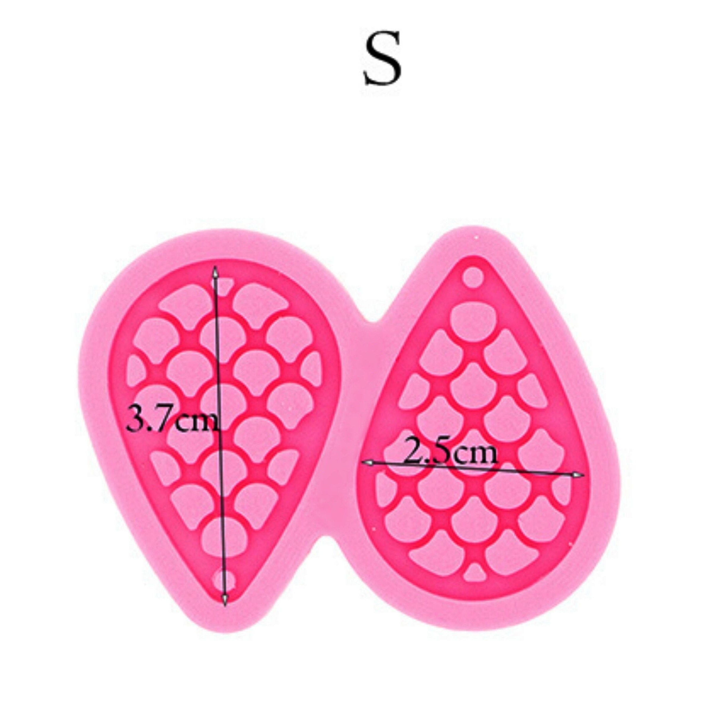 Earring Moldsilicone Moldfish Scale Shape Earrings Silicone - Etsy