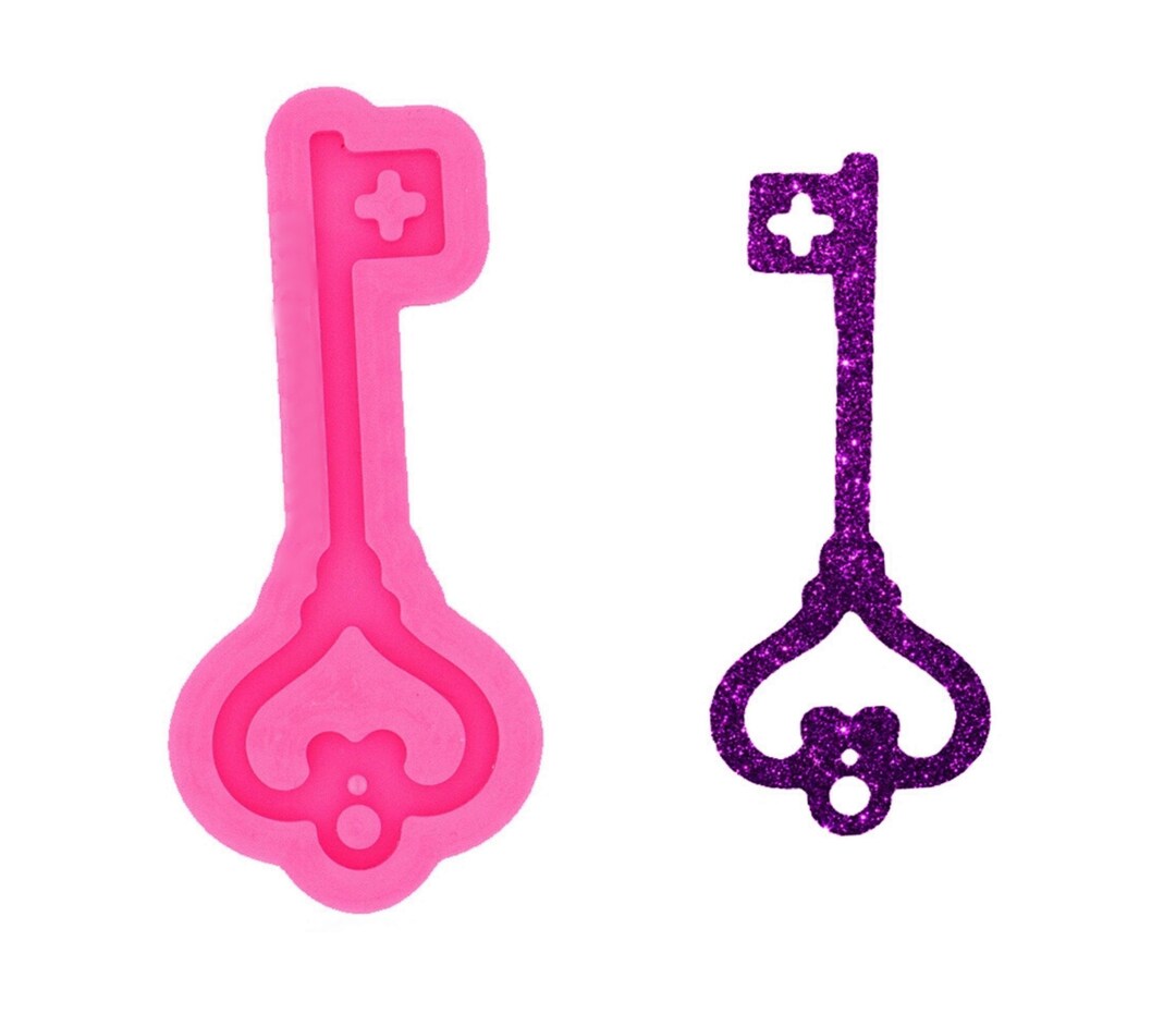 Love Key Keychains Mould Resin Silicone Epoxy Molds for Jewelry ...