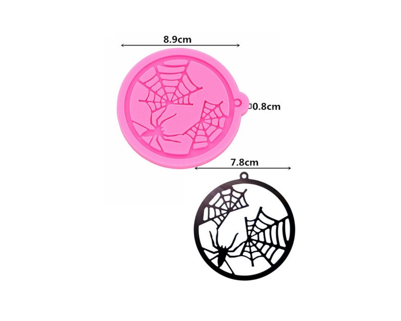 Spider Web Halloween Moldjewelry Epoxy Clay Polymer - Etsy