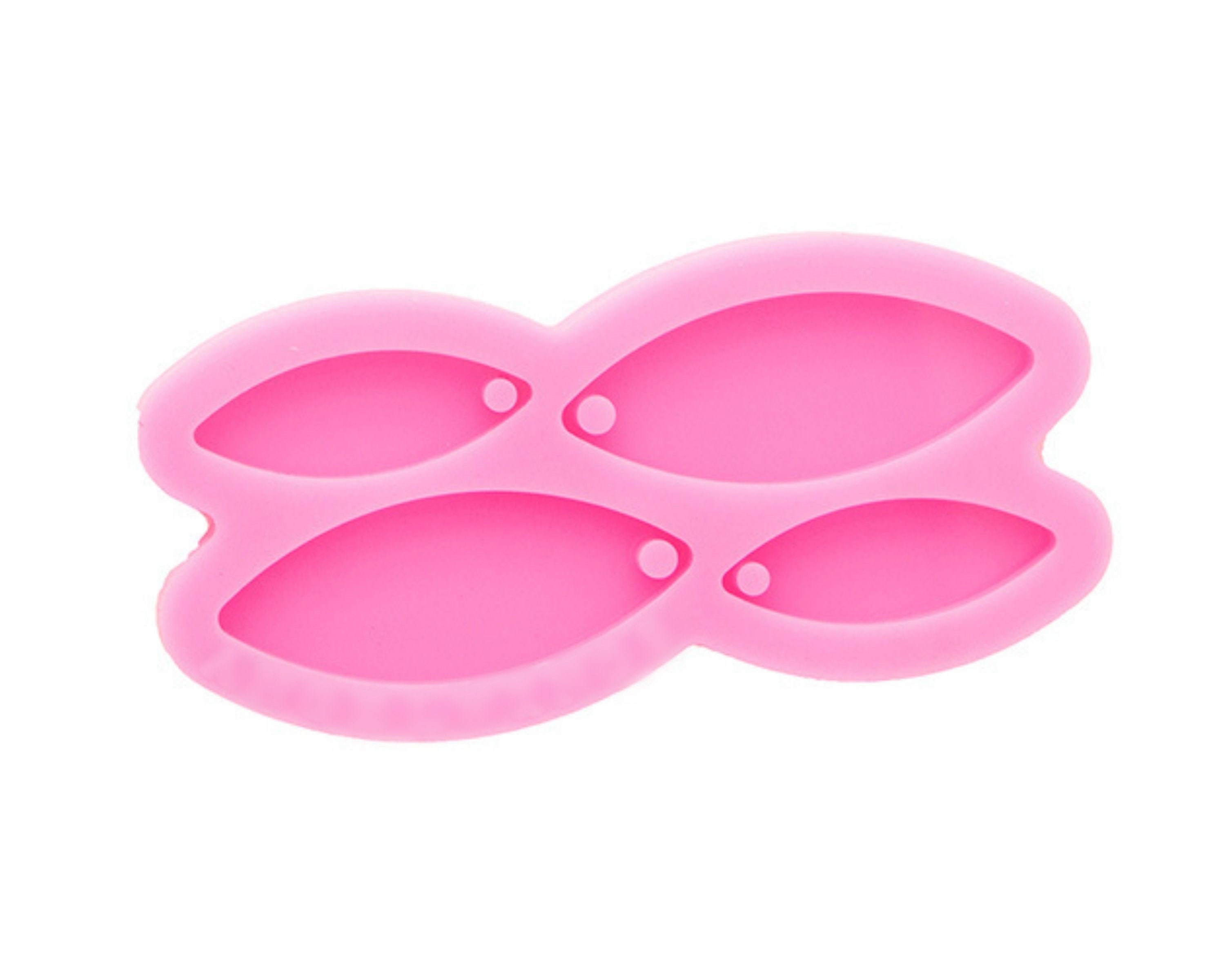 Shiny Agate Tear Drop Hoop Silicone Mold for Earring - Resin Craft ...