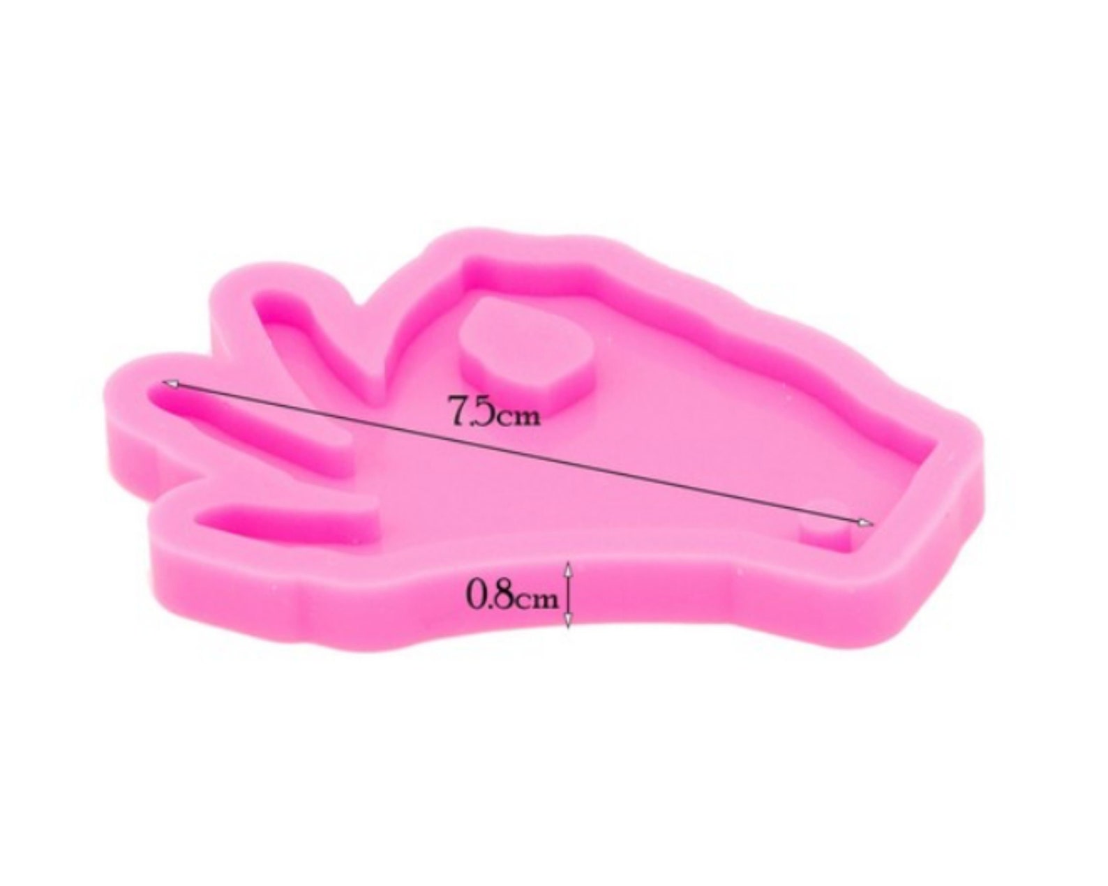 Shiny Hand Sign Language Keychain Silicone Mold,hand Silicone Mold ...
