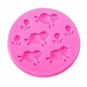 Sheep Flowers Silicone Mold,sheep Silicone Mold,mini Sheep Silicone ...