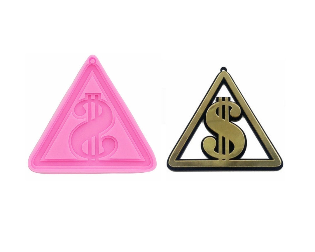 Shiny USD Keychain Mould,dollar Sign Earrings Mould,alphabet Earrings ...