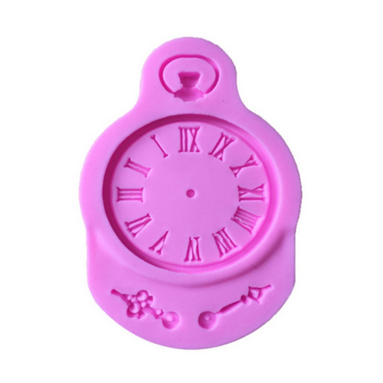Clock Shape Silicone Moldsilicone Clock Shaped Mold Fondant - Etsy