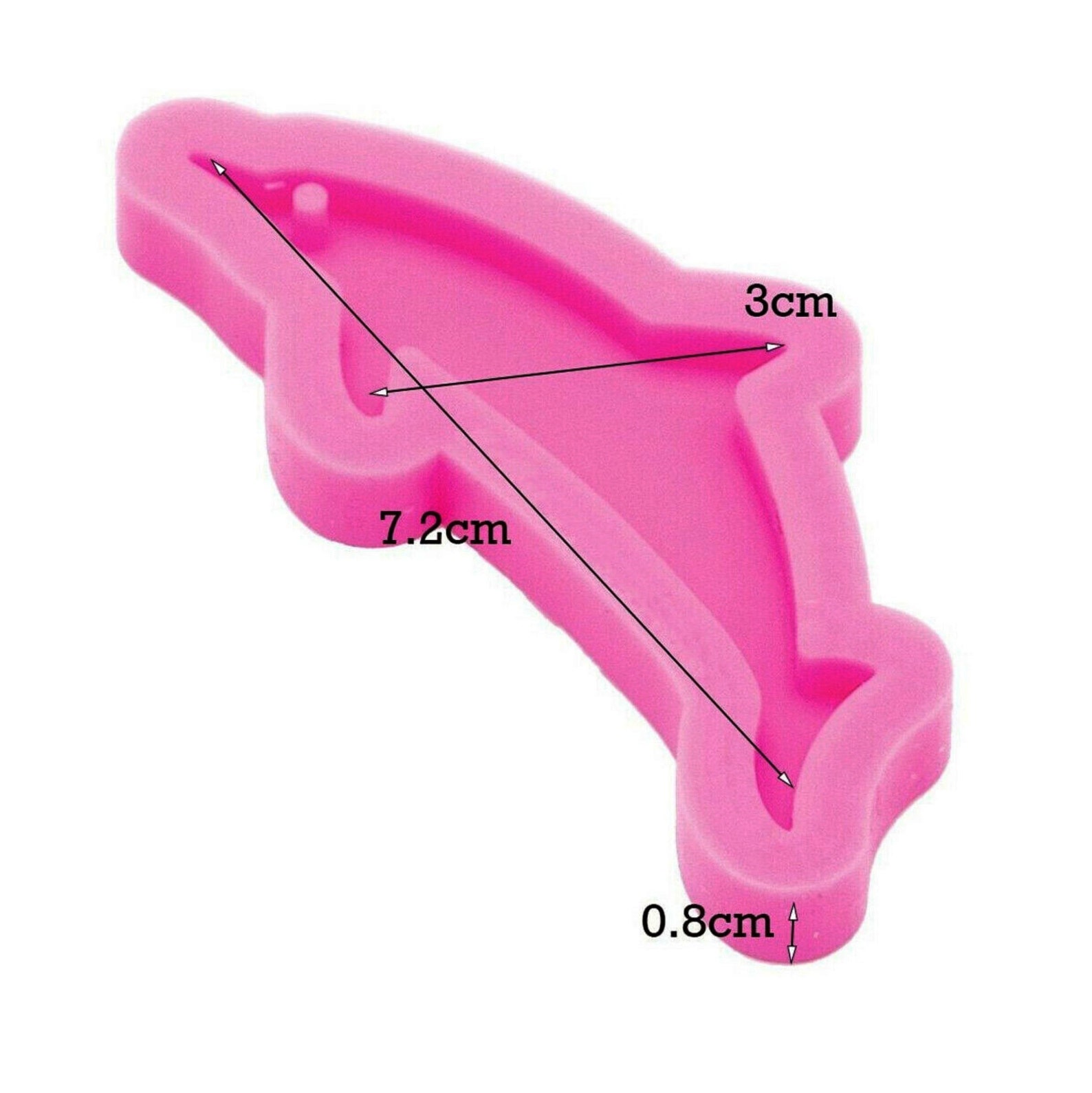 Shiny Fish Molds DIY Epoxy Resin Mold Dolphin Silicone Mold for ...