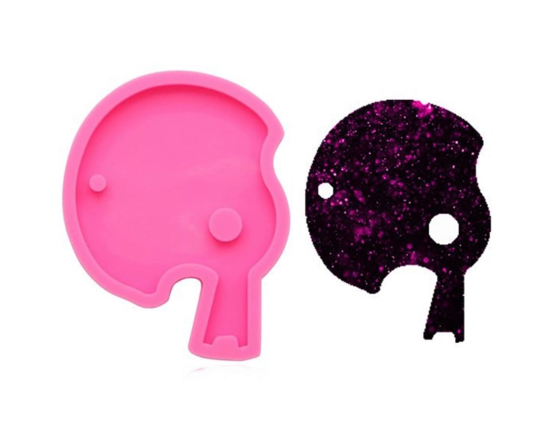 DIY Shiny Shiny Football Helmets Shape Silicone Tumbler Mold for ...