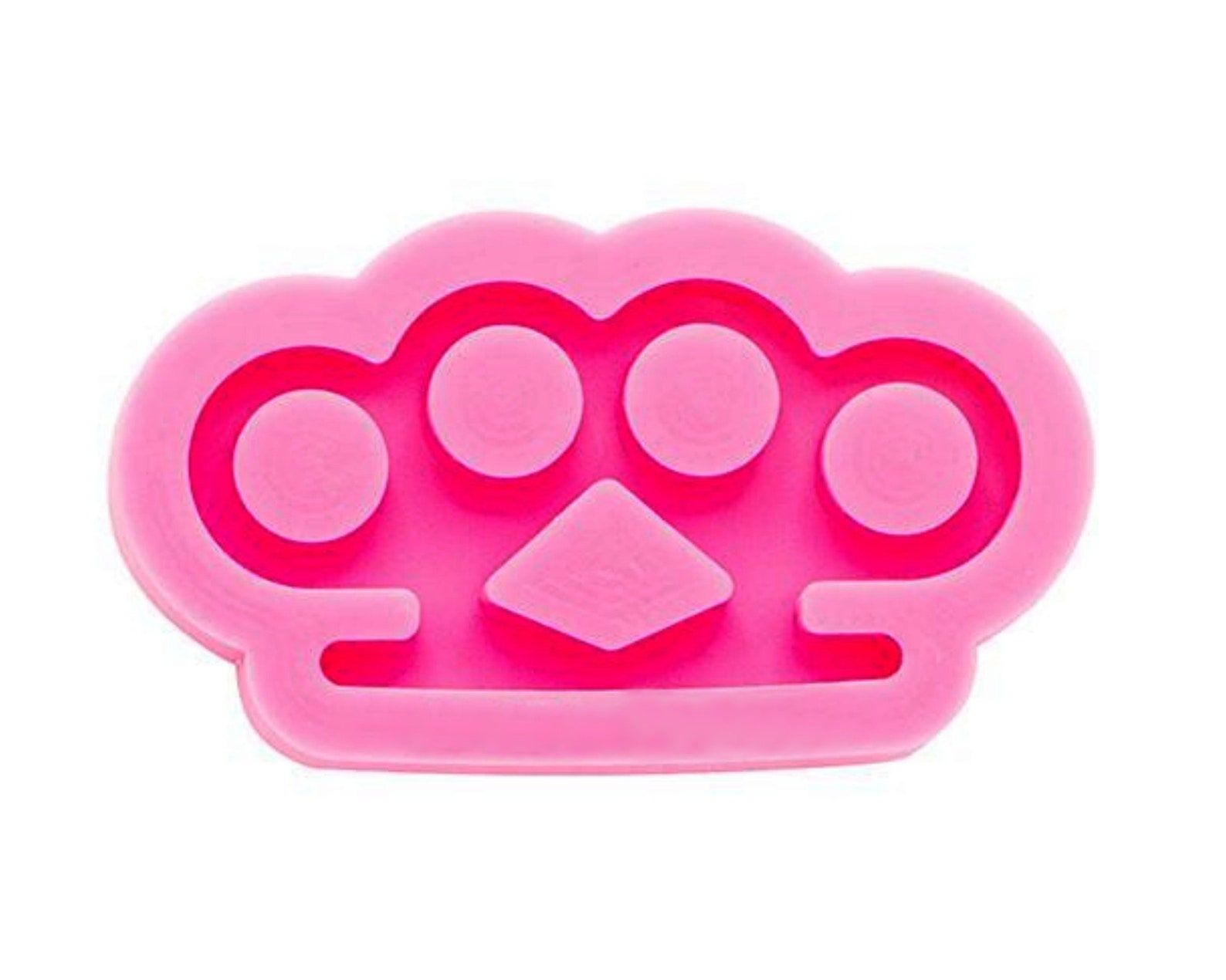 DIY Shiny Brass Knuckles Shape Keychain Mold DIY Silicone | Etsy