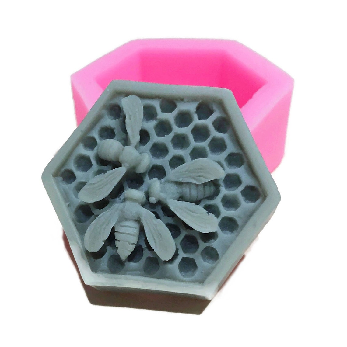 Bee Soap Mold, Honey Bee Silicone Mold, Honey Bee Nest Handmade Soap ...