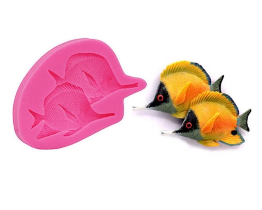 Gold Fish Mould,silicone Fish Mold,polymer Clay Mold,sea Resin Mold ...