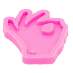 Shiny Hand Sign Language Keychain Silicone Mold,hand Silicone Mold ...
