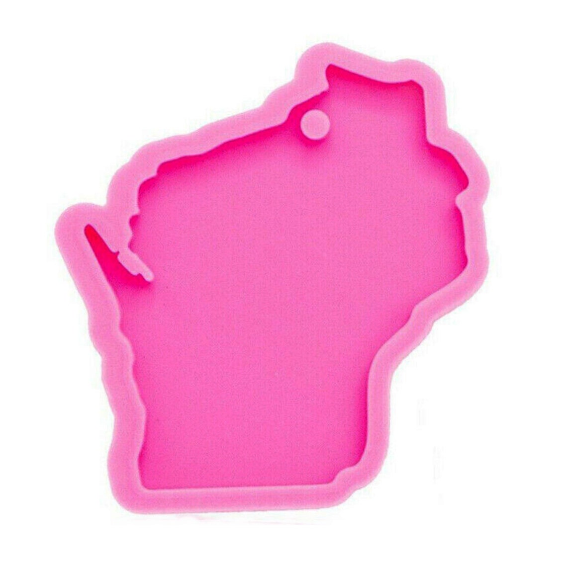 Wisconsin State Keychains Molds DIY Map Jewelry Keychain Mould - Etsy