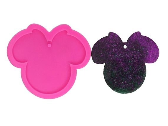 DIY Cartoon Shiny Mouse Head Shape Silicone Mold for Keychains - Etsy