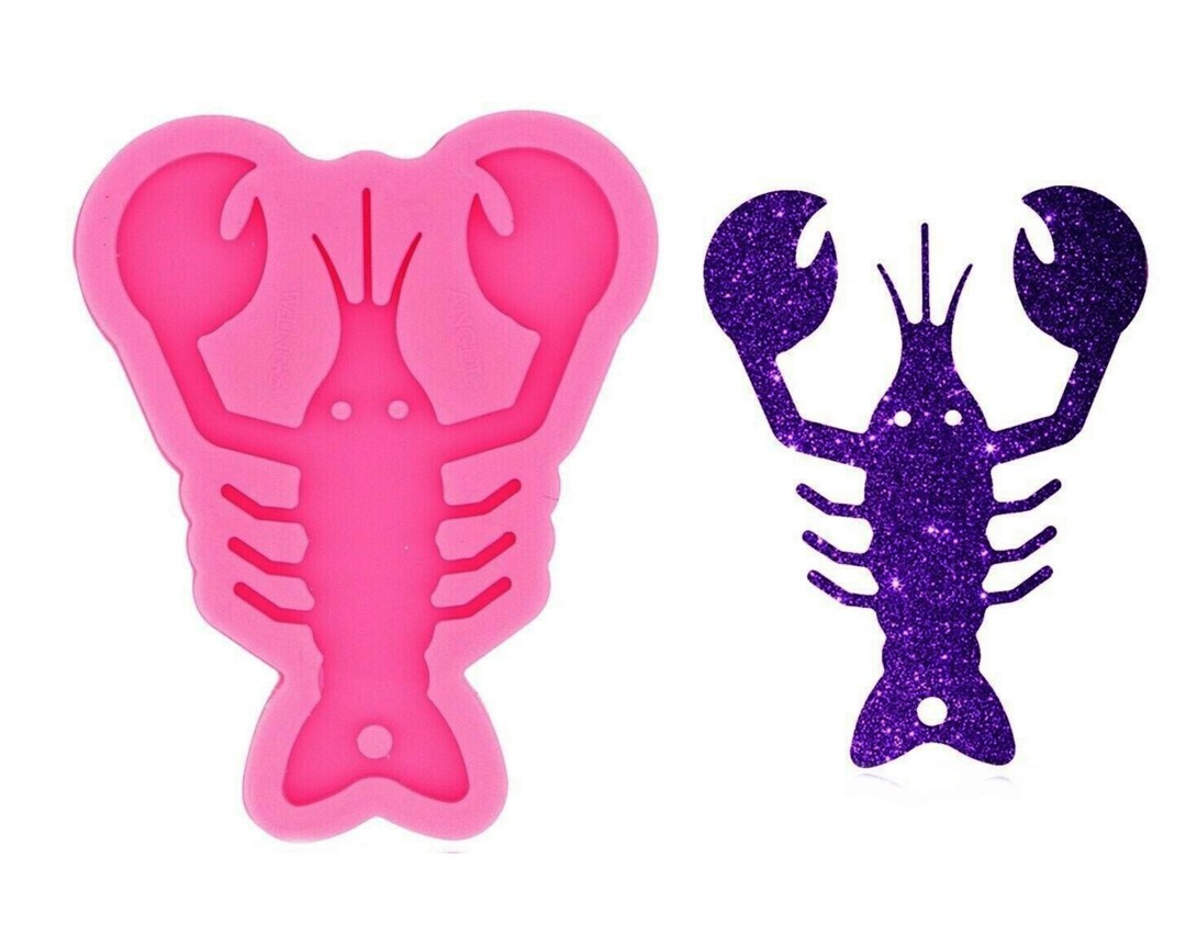 Lobster Silicone Mold DIY Keychain Necklace Jewelry Pendant Resin Clay ...
