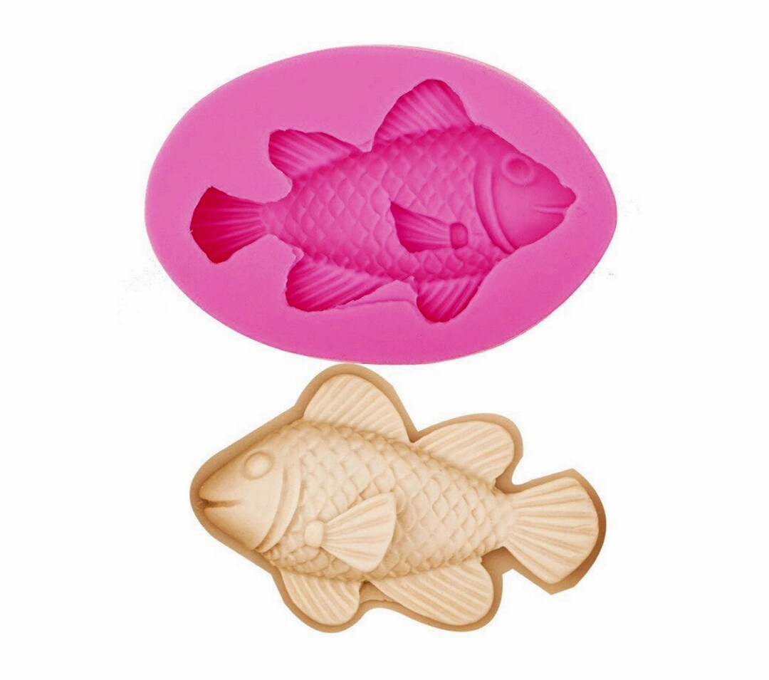 3D Marine Life Fish Silicone Mold, Fish Silicone Mold,fondant Cake ...