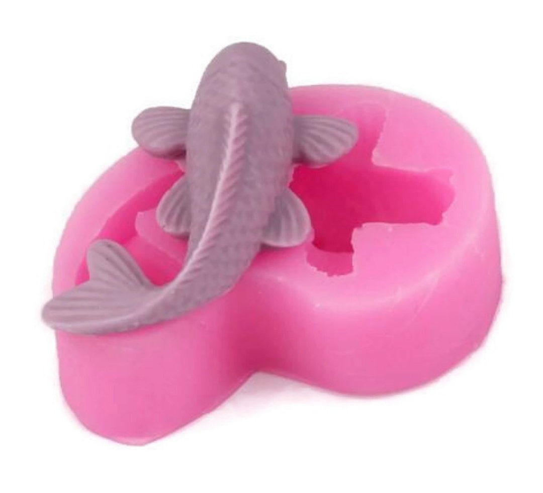 Fish Silicone Mold, Lucky Carp Fish Mold, Carp Fish Fondant Silicone ...