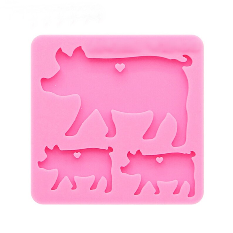 Pig Family Silicone Moldshiny Pig Family Mold for Epoxy | Etsy