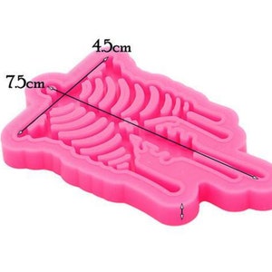 Skeleton Keychain Mold,human Skeleton Skull Rib Cage Body Keychain ...