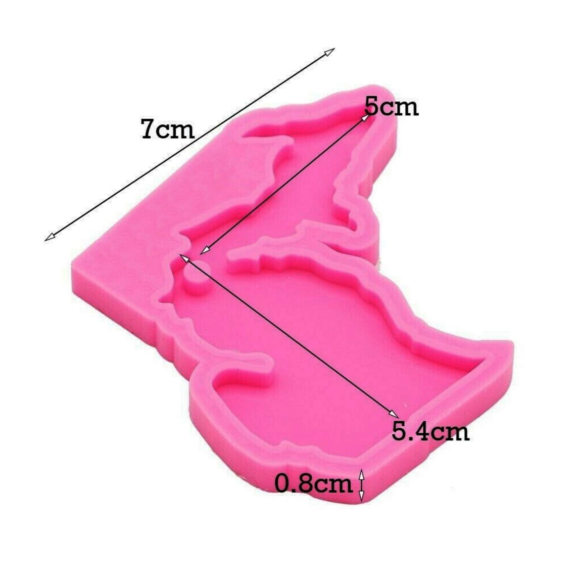 Shiny Michigan Shape Keychain Mold DIY Epoxy Craft Silicon Molds for ...
