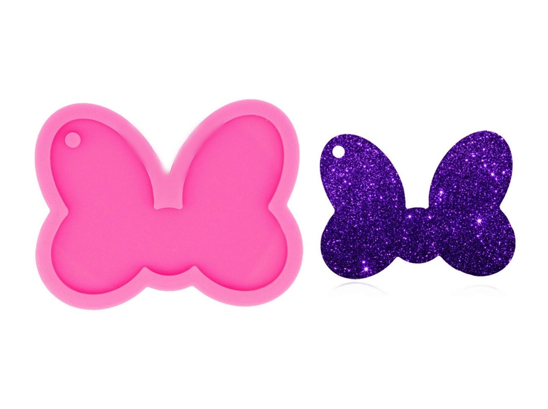 Bow Keychain Mold Silicone,silicone Key Chain Mold,jewelry Mold,glitter ...