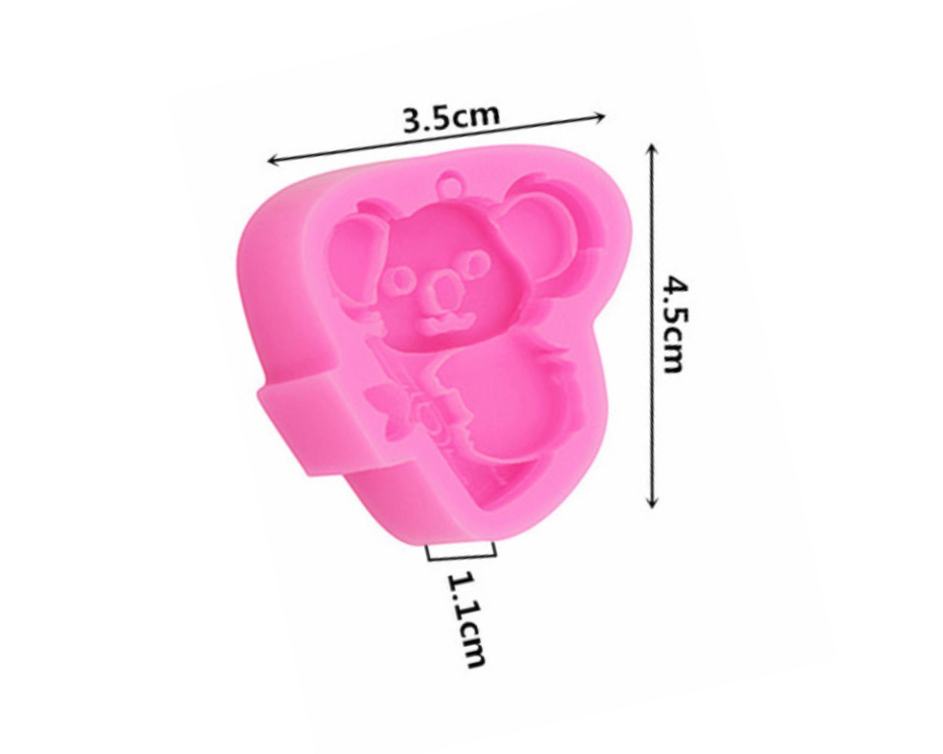 Koala Silicone Molds Glossy Keychain Mould Bear Epoxy Mold - Etsy