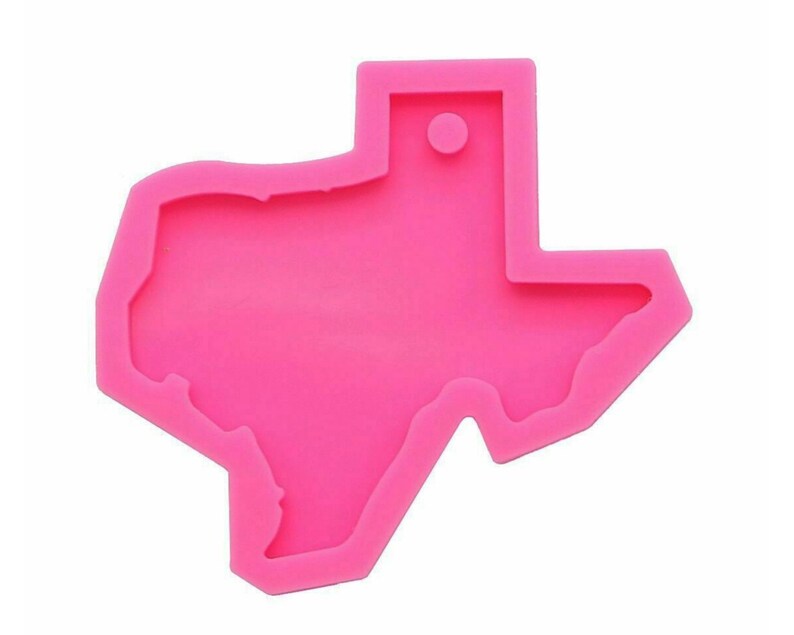 Texas State Map Shape Resin Mould Keychain Jewelry Pendant Craft ...