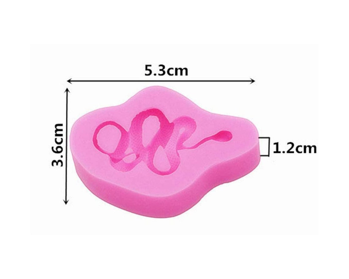 Snake Silicone Moldcakecandyclayanimaljewelry - Etsy
