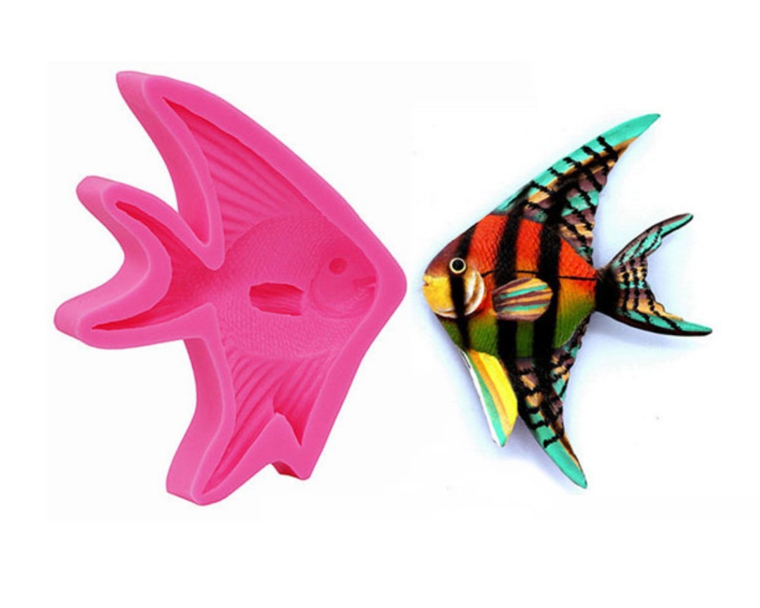 Rainbow Fish Mould,silicone Fish Mold,polymer Clay Mold,sea Resin Mold ...